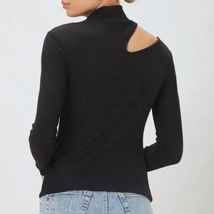 Tops | Luxe Cutout Neck Bodycon Blouse Last Few | Poshmark